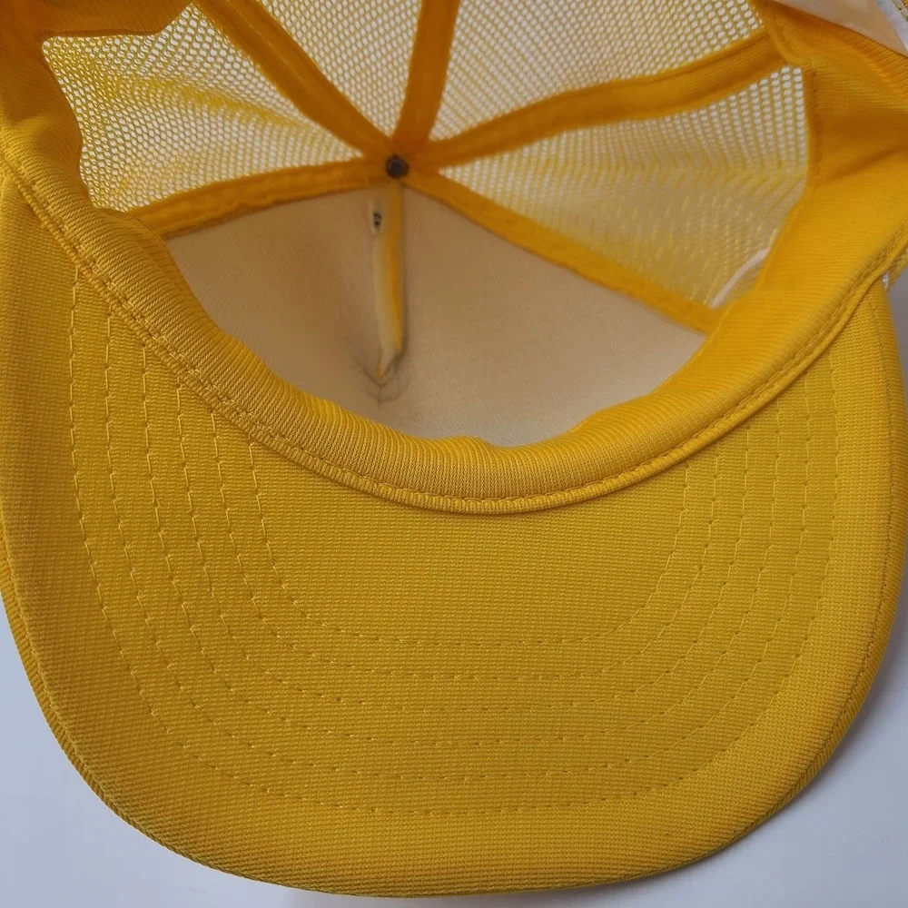 Civic Caps | Accessories | Vintage Trucker Hat Snapback Mesh Yellow ...